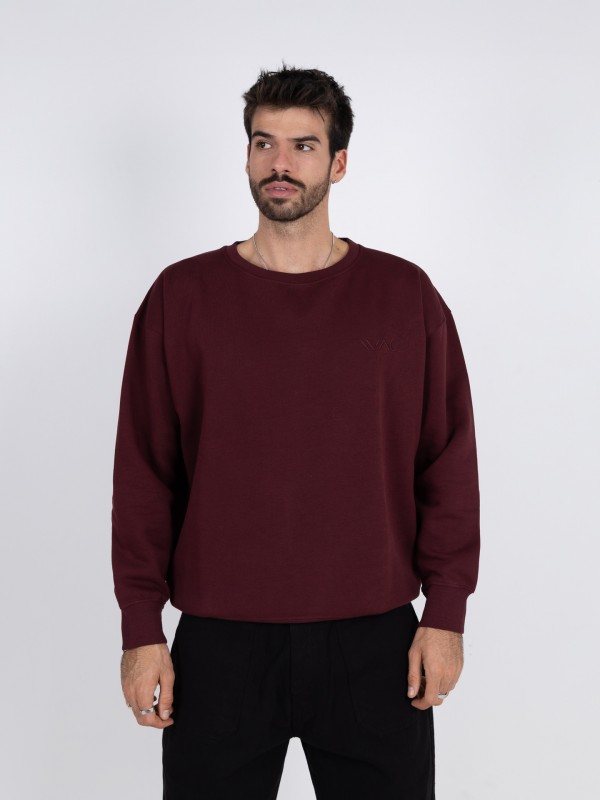 Meio fecho lisa com logótipo WAC - MAL0413BEGE - Suits Inc